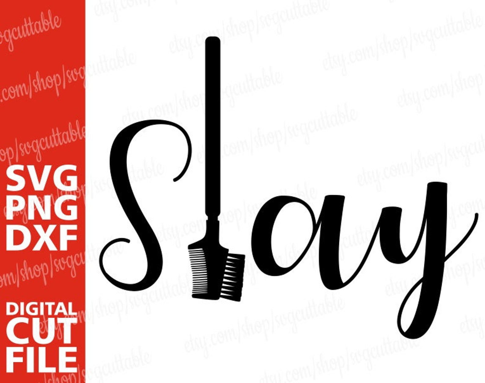 Slay svg Makeup svg Mascara svg Lipstick svg Woman svg | Etsy