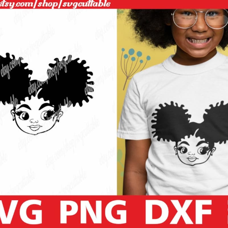 Afro Puff Hair Svg - Etsy