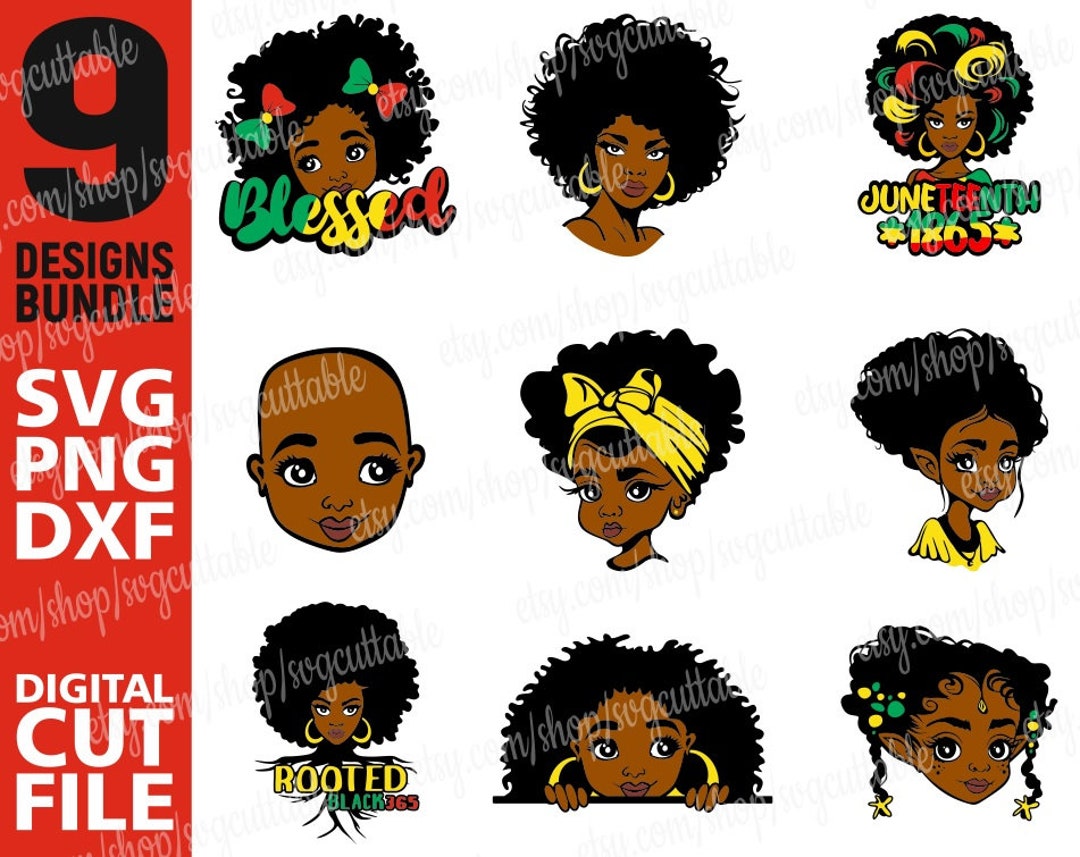 9x Black Woman Svg Bundle Melanin Svg Doll Black Girl Magic Etsy