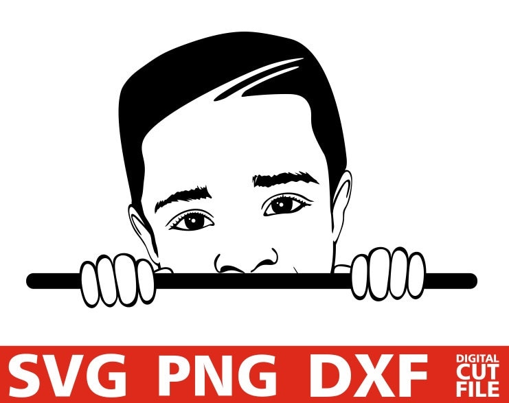 Peeking Boy Svg Afro Style Svg Peek a Boo Black Boy Black - Etsy