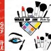 10x Make up Bundle Svg, Mascara Svg , Makeup Brush Svg, Lipstick Svg ...