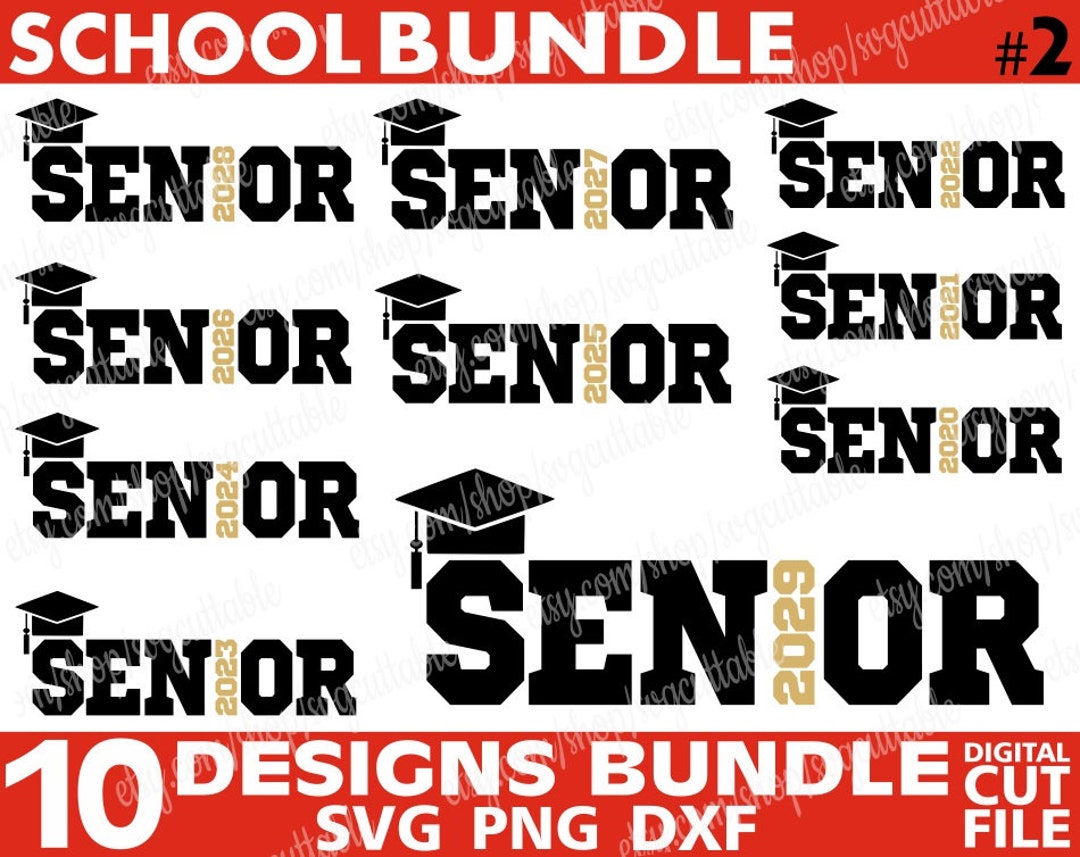 10x Senior Svg Bundle, Teacher Svg, Back to School Svg, First Day of ...
