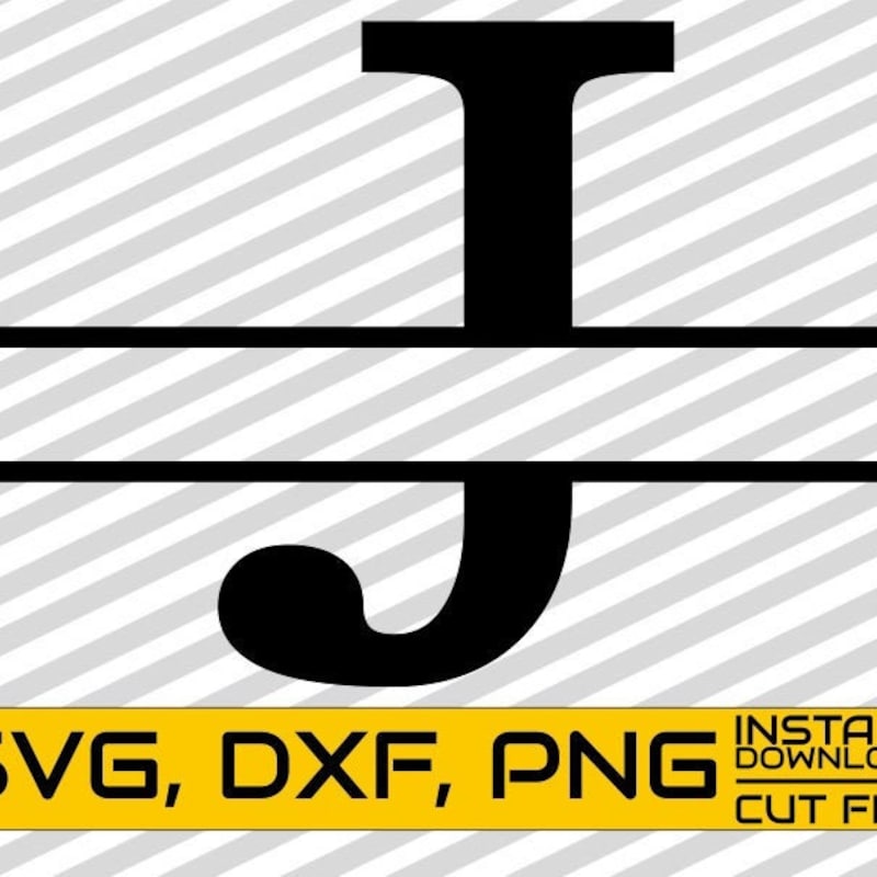 Split Letter Monogram Svg - Etsy