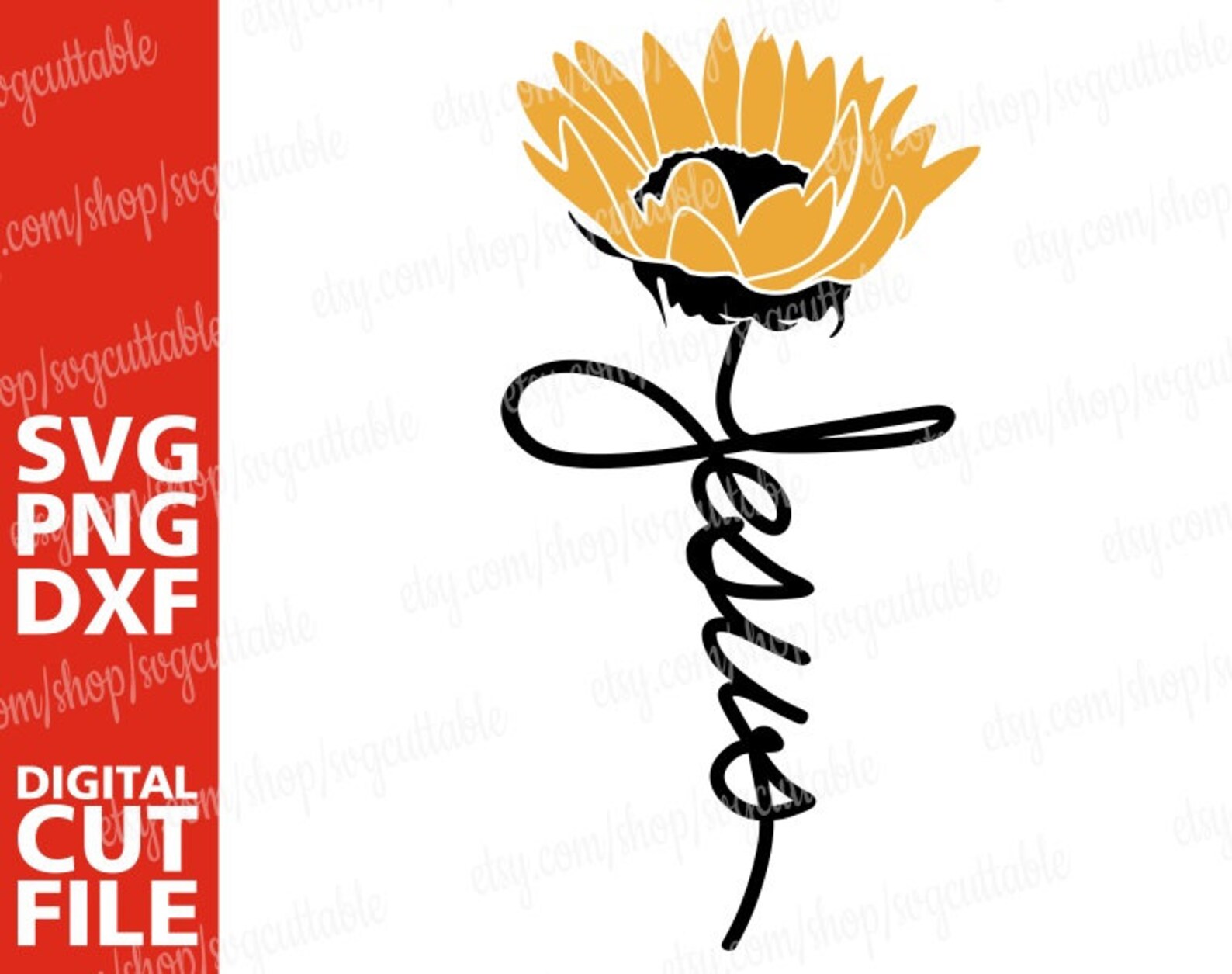 Jesus Sunflower SVG, Christian Cut File (digital Download) - Etsy Canada