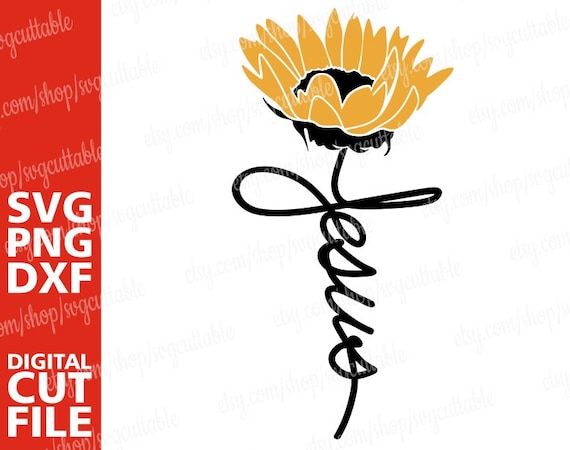 Jesus Svg Christian Svg Bible Svg Flower Svg Religious | Etsy