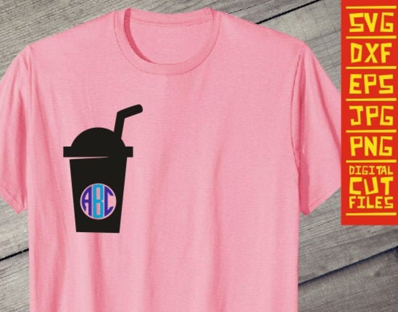 14x Coffee and Shake Monogram Bundle Svg, Coffee Cup Svg, Mug, T-shirt ...