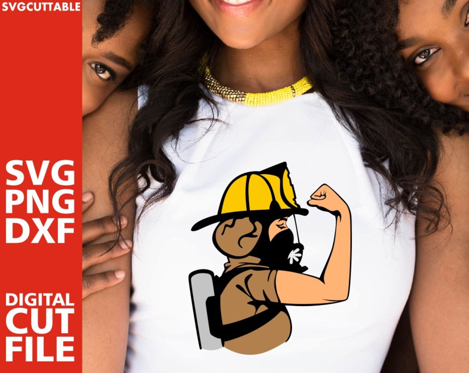 Firefighter Woman Svg Afro Girl Svg Black Girl Magic Strong - Etsy