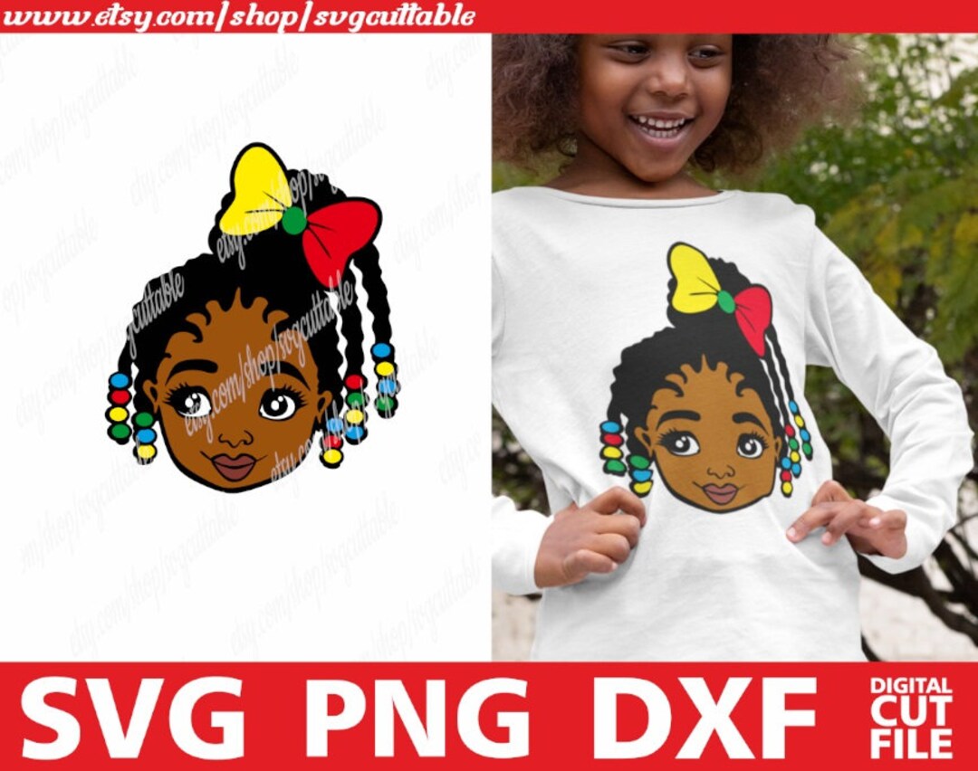 Afro Girl Braids Svg, Curly Hair Svg, Melanin, Doll Svg, Cornrows ...