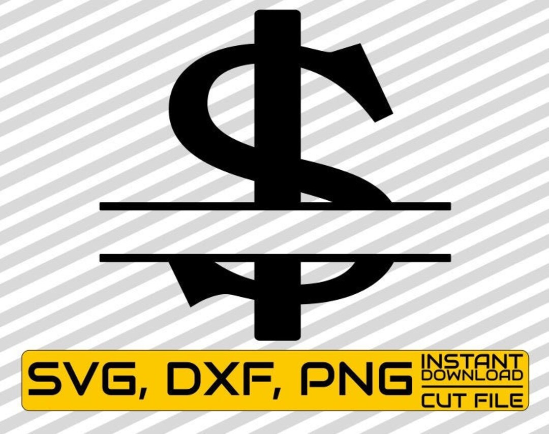 Split Letter Monogram Svg, Letter Dolar ,calligraphy Vector, Font Svg ...