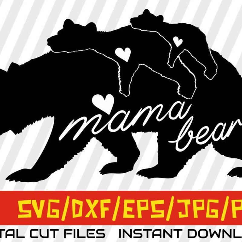 Mama Bear Svg - Etsy