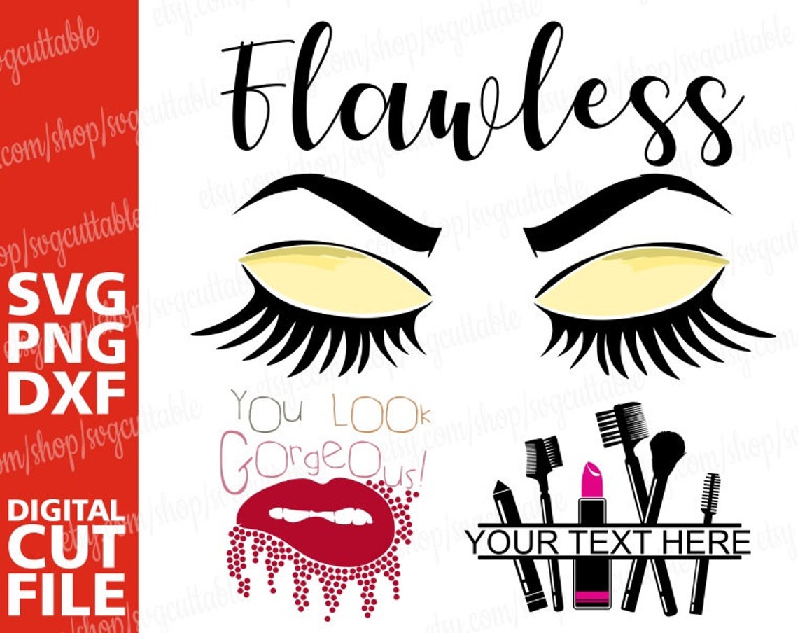 10x Make up Bundle Svg Mascara Svg Makeup Brush Svg - Etsy