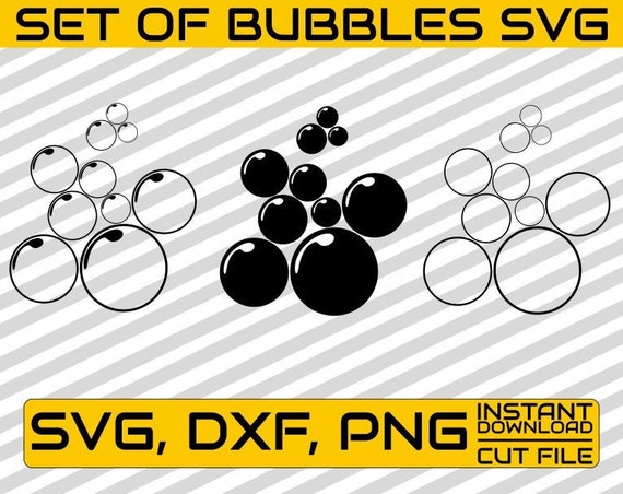 3x Bubble Bundle Svg Soap Bubble Svg Blowing Bubbles | Etsy