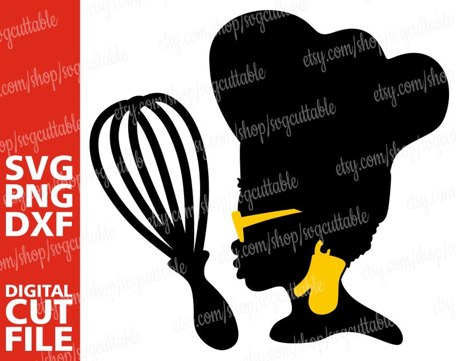 Black Girl Svg Chef Svg Cook Afro Woman Svg Black Girl - Etsy