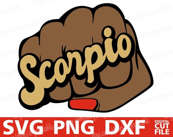Scorpio Svg Fist Svg Hand Vector Punch Zodiac Sign Svg | Etsy Canada