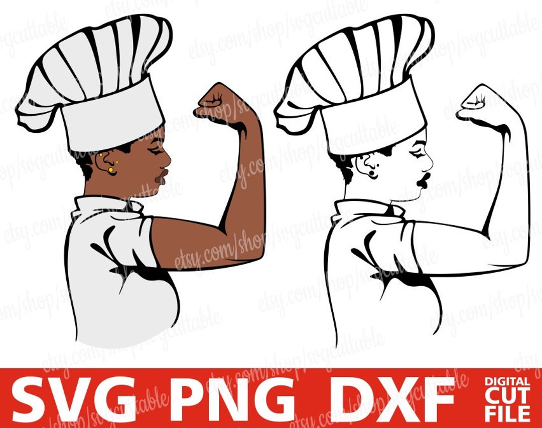Strong Woman Svg, Head Chef Svg, Afro Girl Svg, Black Girl Magic, Girl ...