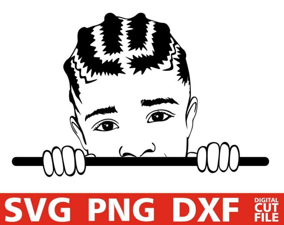 Peeking Boy With Dreadlocks Svg, Peek a Boo Black Boy,black Kids Svg ...