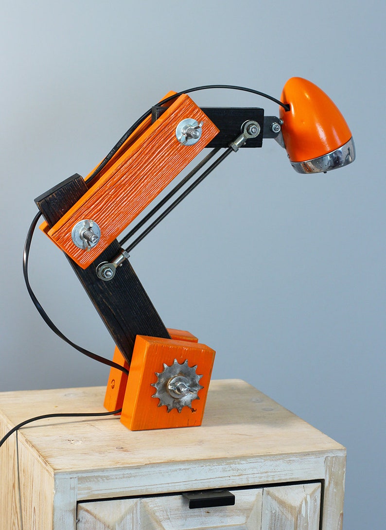 Dieselpunk - Loft - Industrial - Table Lamp Bicycle - Etsy