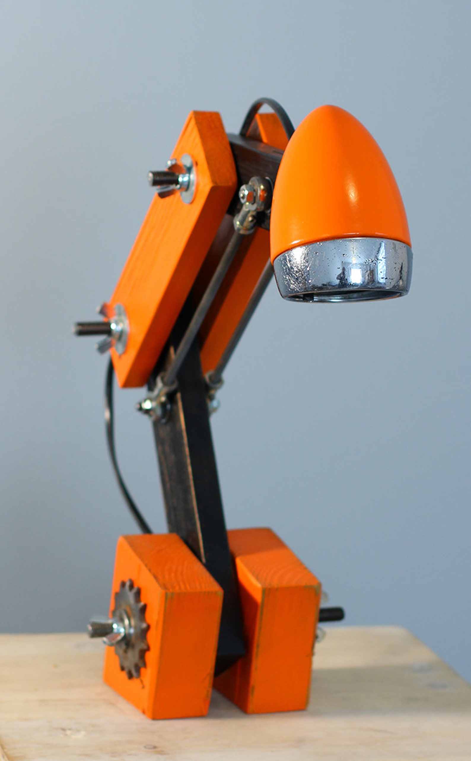 Dieselpunk - Loft - Industrial - Table Lamp Bicycle - Etsy