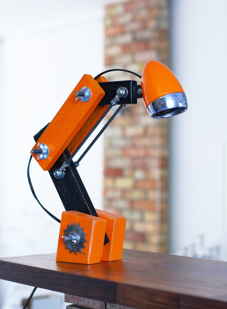 Dieselpunk - Loft - Industrial - Table Lamp Bicycle - Etsy