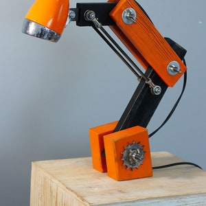 Dieselpunk - Loft - Industrial - Table Lamp Bicycle - Etsy