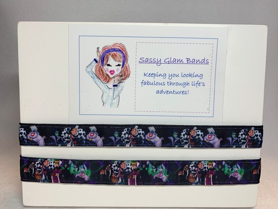Villains Collage of 3 Evil Females on 7/8 Width Black - Etsy