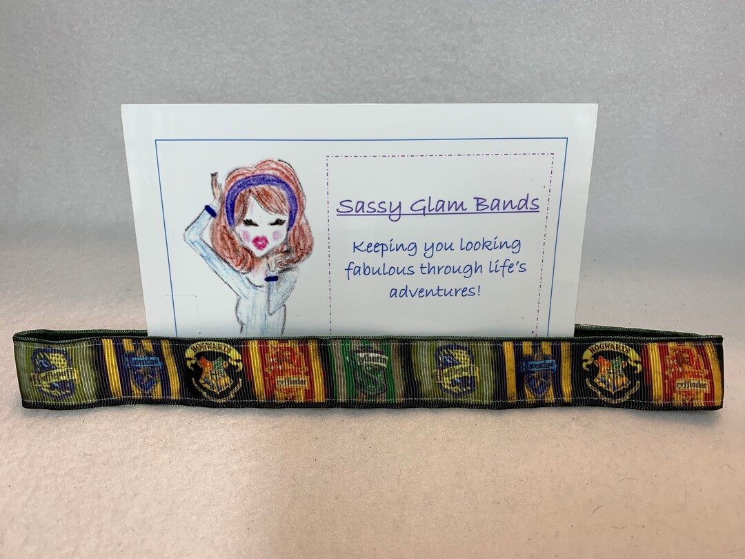 Wizard School and House Crests on Grosgrain 1" Width Headband - Etsy