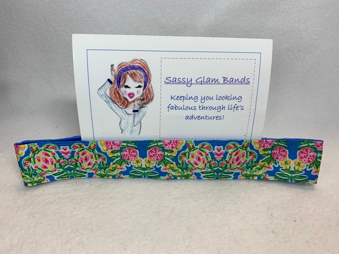 Pink, Yellow, and Green 'preppy Sea Turtles' and Flora on Royal Blue ...