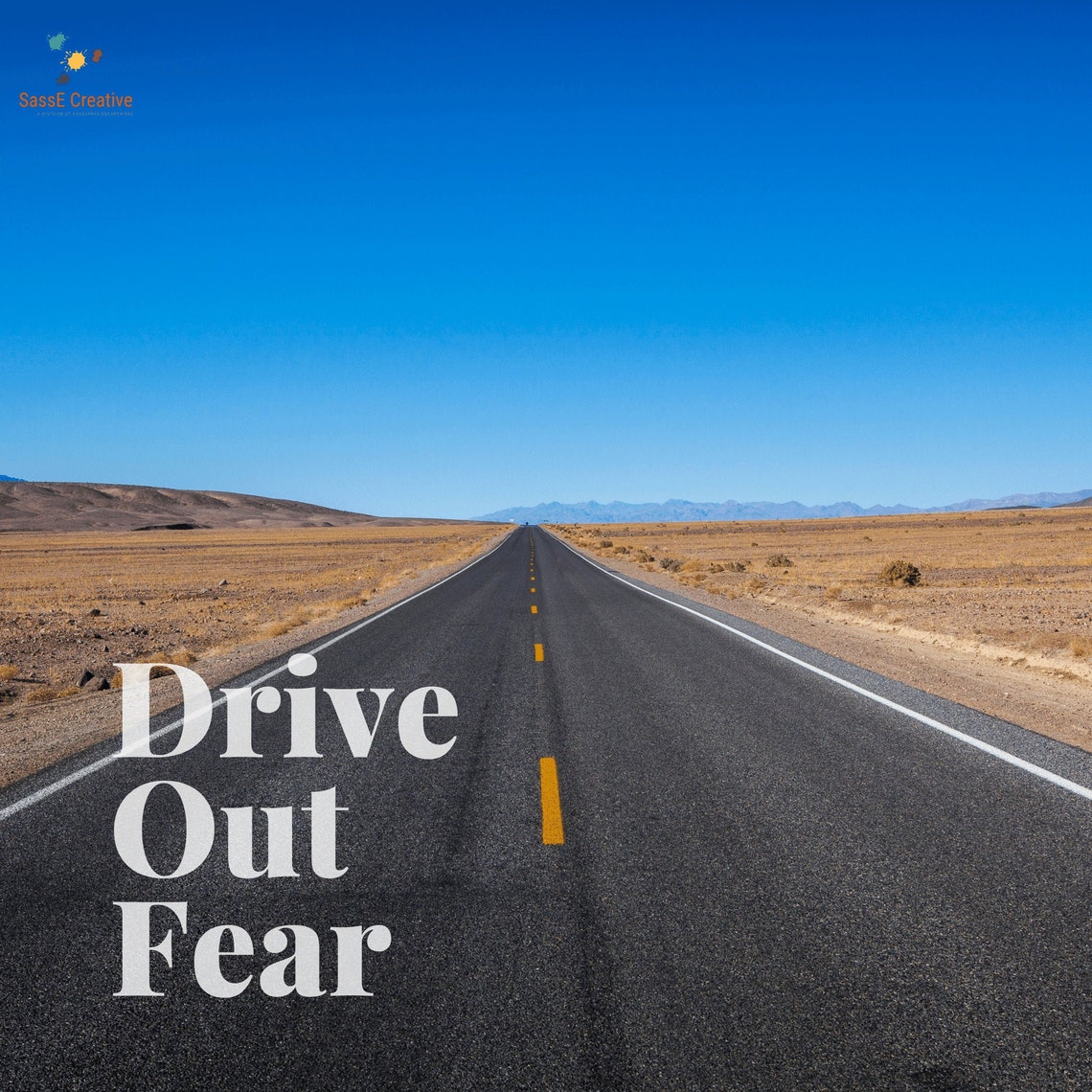 Modern Motivational Poster Drive Out Fear - Etsy