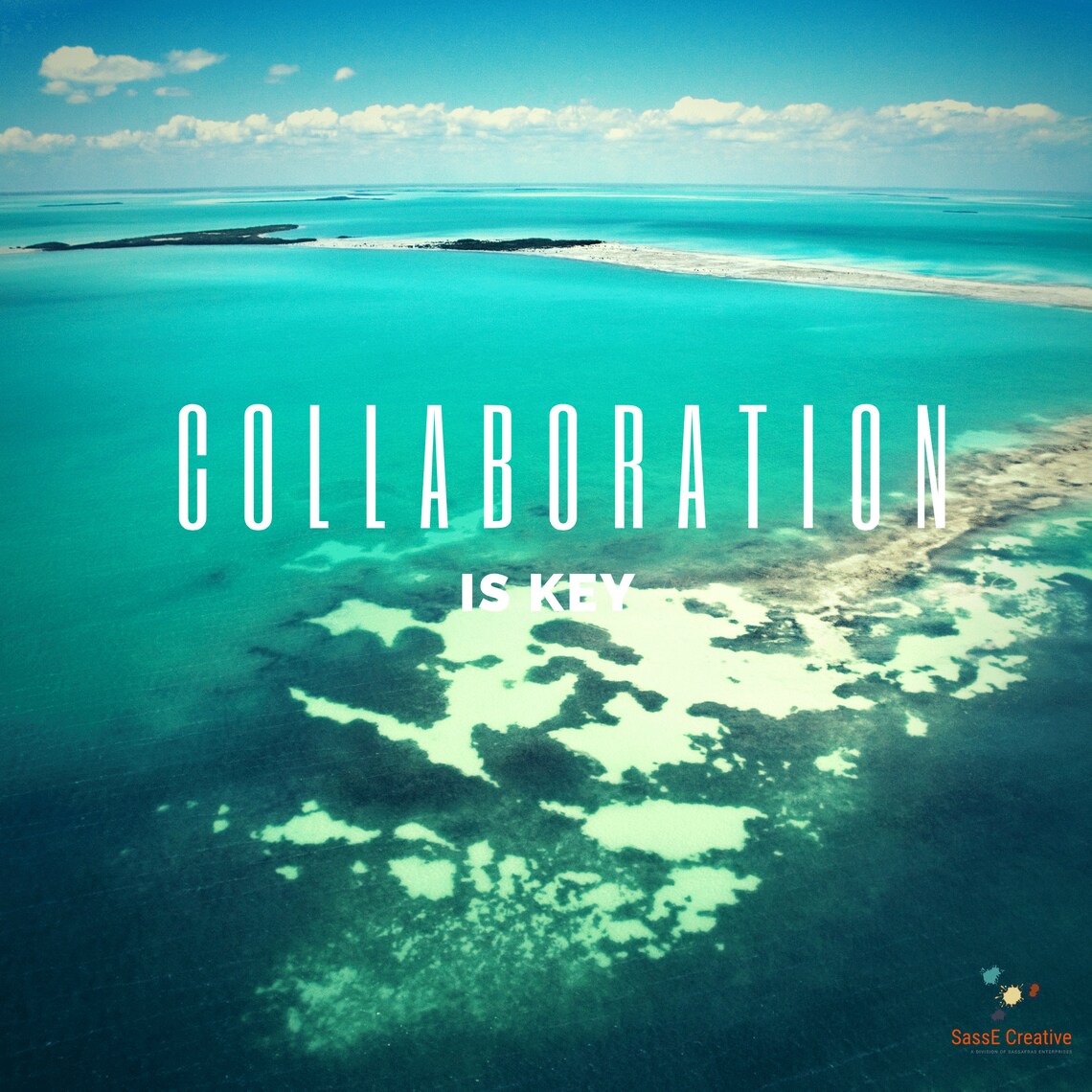 Modern Motivational Poster Collaboration is Key - Etsy