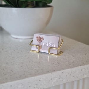 Brass Business Card Holder - Etsy