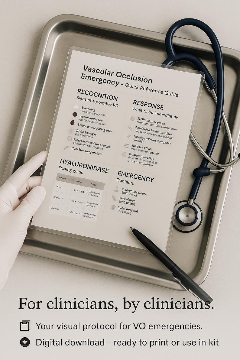 Emergency Vascular Occlusion Protocol for Cosmetic Nurses | Hyalase ...