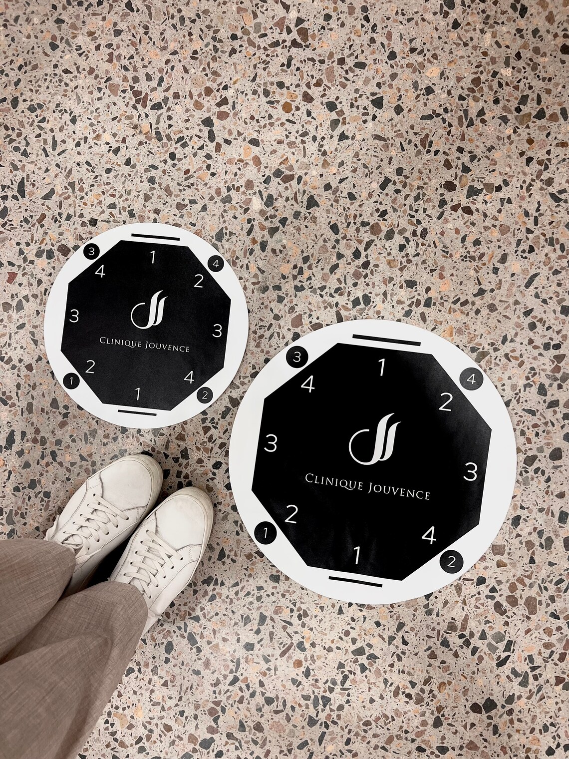 Before & After Photo Floor Decal Sticker Aesthetics Clinic, Plastic ...