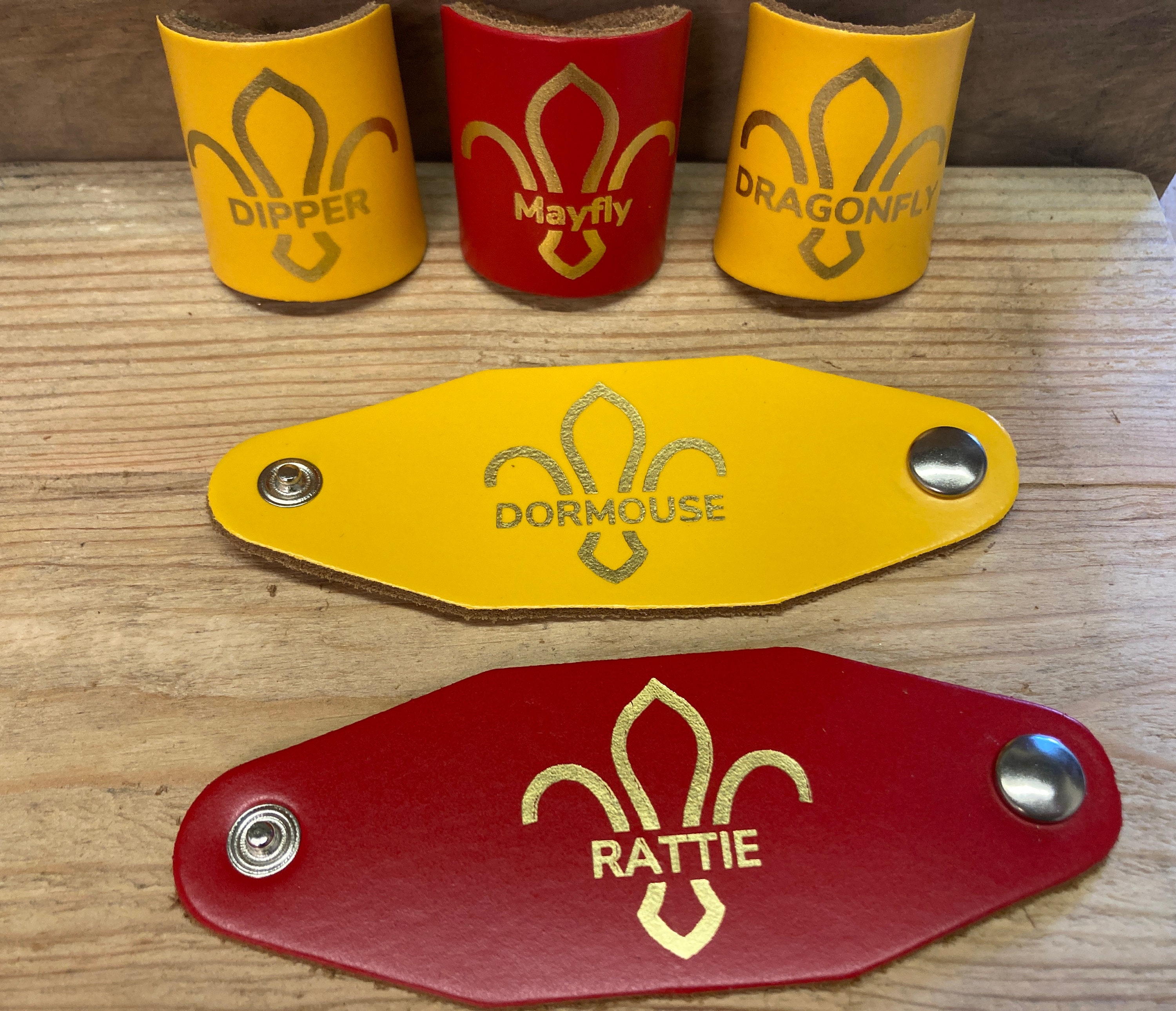 Personalised Leather Scout Woggle | Etsy