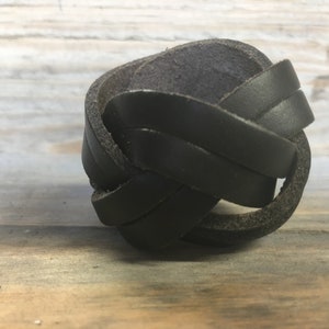 Leather Scout Woggle Double Plaited Leather Woggle With Press Stud - Etsy