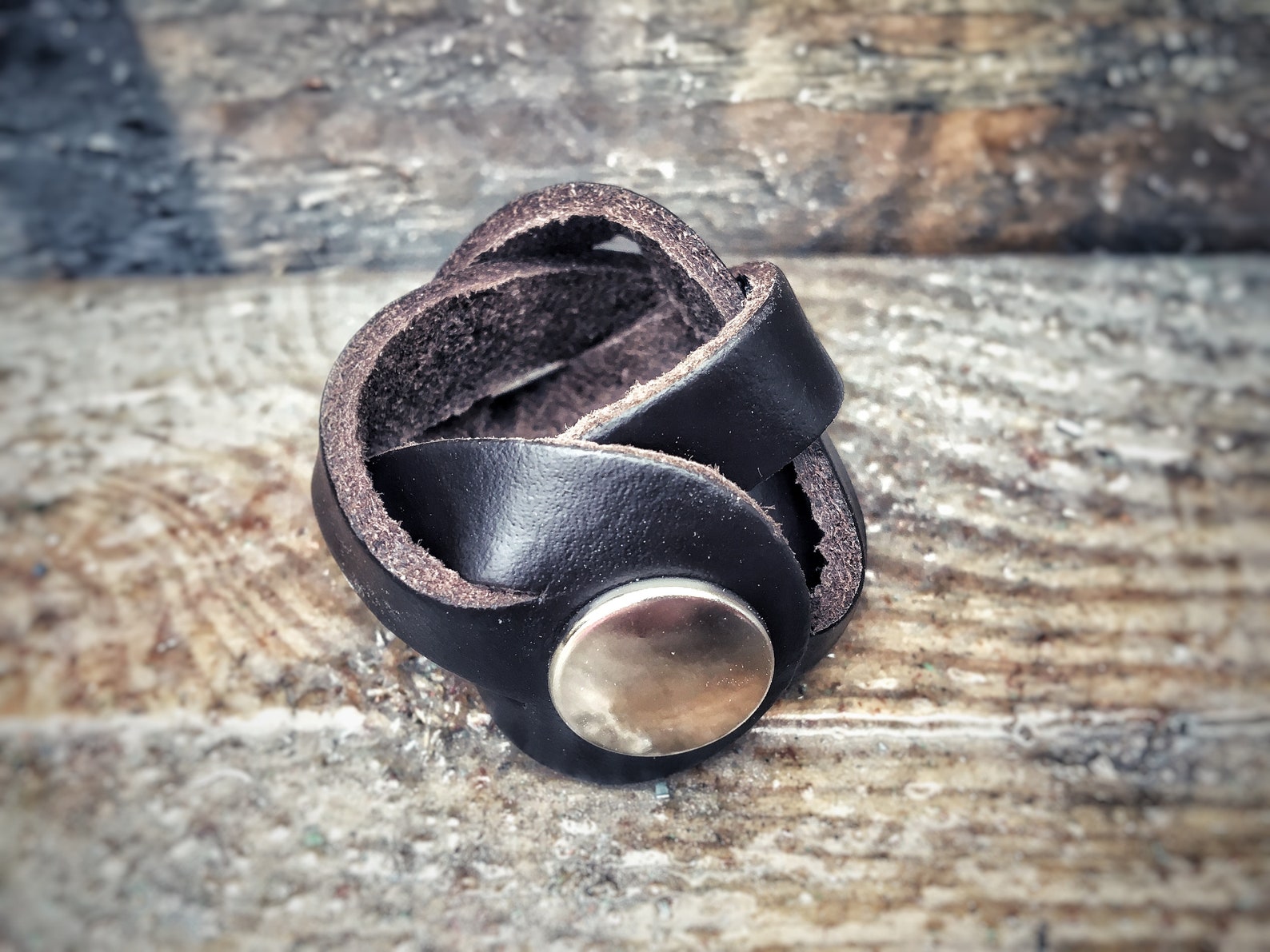 Leather Plaited Scout Woggle With Press Stud - Etsy