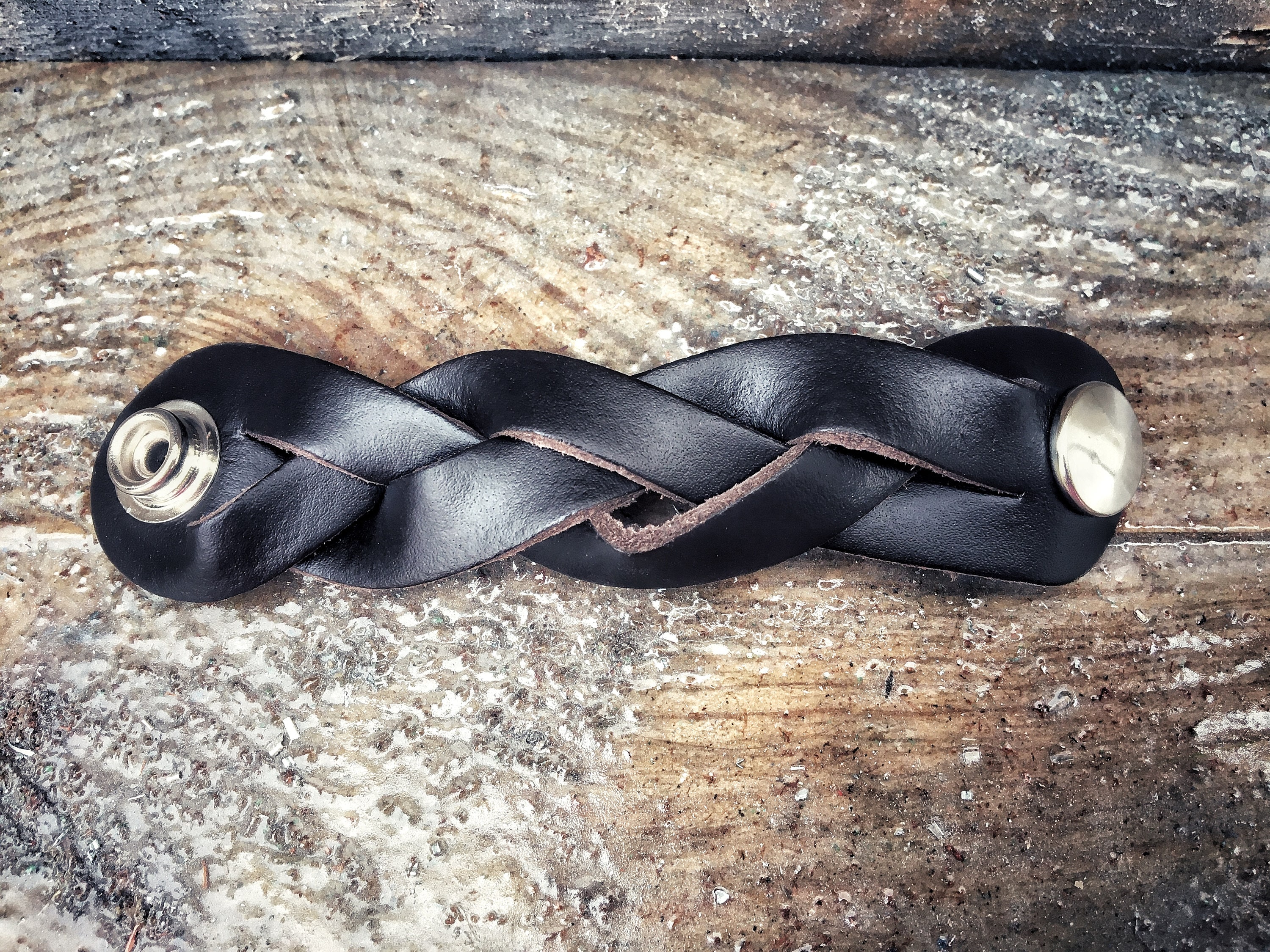 Leather Plaited Scout Woggle With Press Stud - Etsy