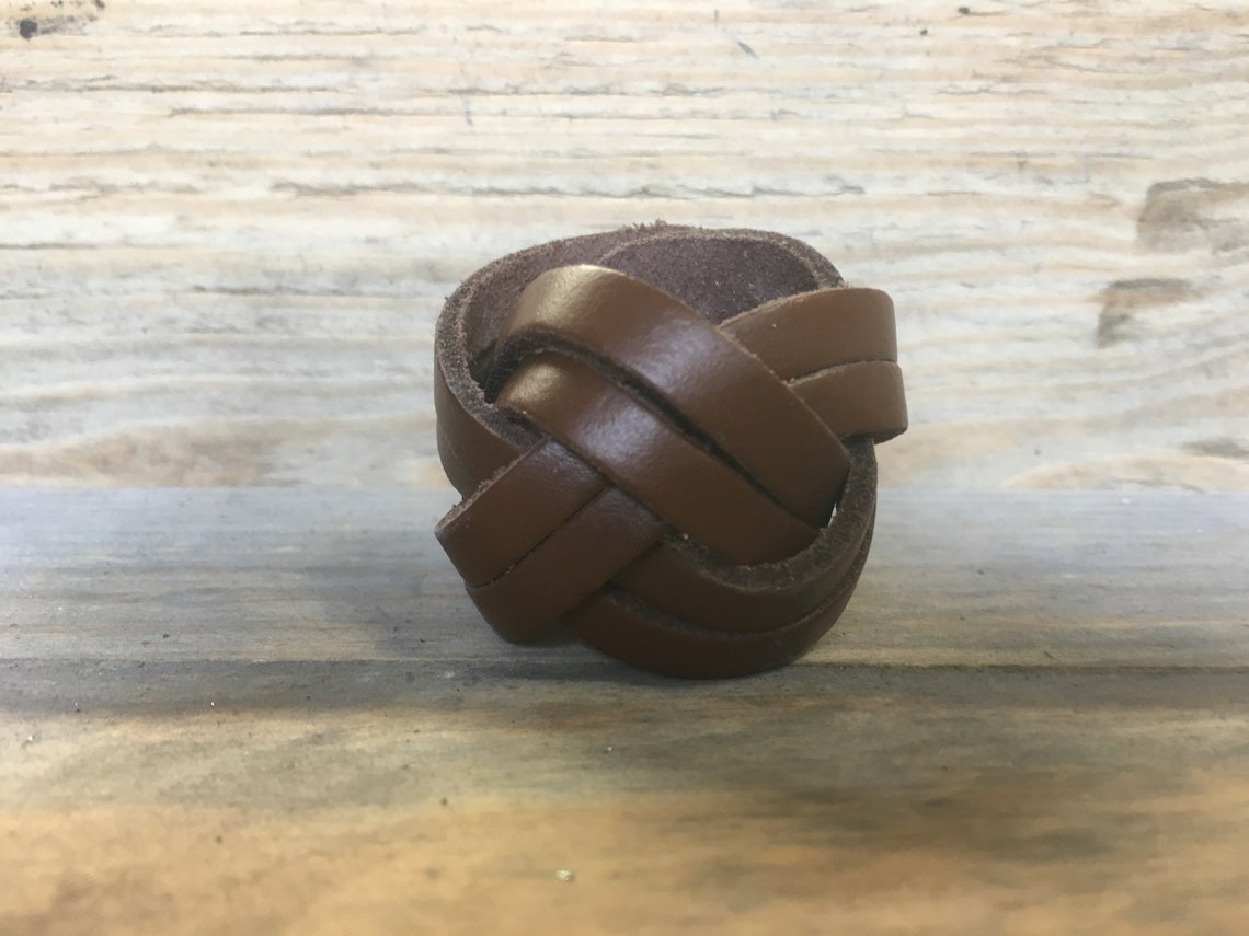 Leather Scout Woggle Double Plaited Leather Woggle With Press Stud - Etsy