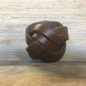 Leather Scout Woggle - Double Plaited Leather Woggle With Press Stud - Etsy
