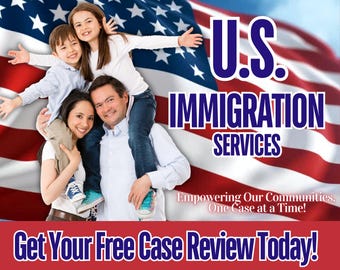 Immigration Service Flyer – Editable Canva Template for US Visa Lawyers ...