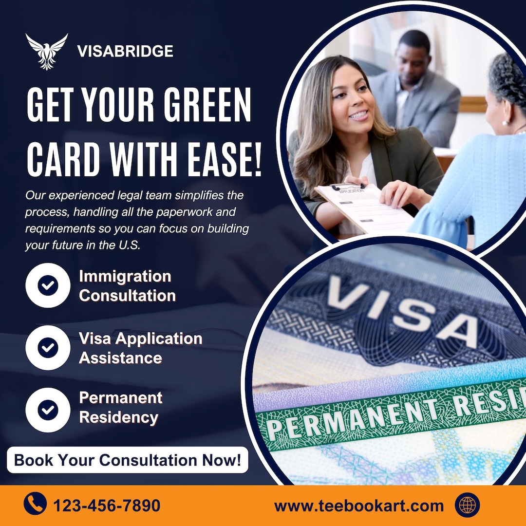 Immigration Template U.S. Visa and Green Card Assistance Digital Flyer ...