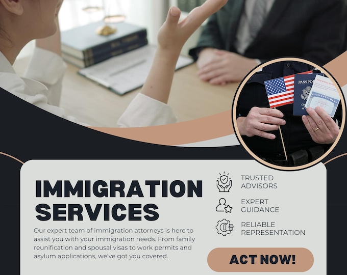 Immigration Law Firm Social Media Ad – Editable Canva Consultation ...