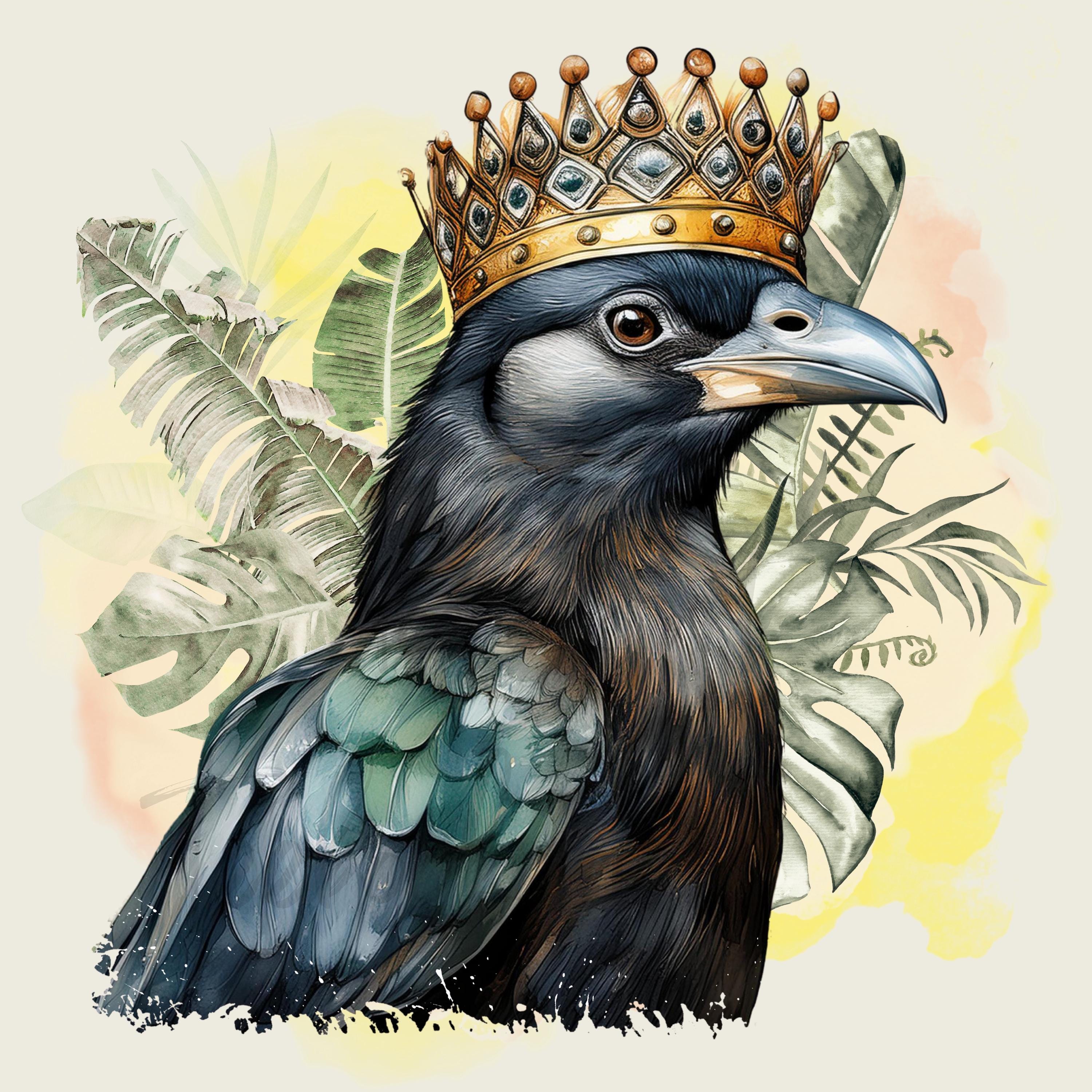 Queen Eagle Clip Art Design SVG PNG With and Without Tropical ...