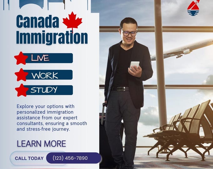 Canada Legal Marketing |immigration Service Flyer Template | Attorney ...