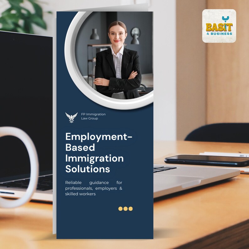Bilingual Immigration Law Brochure Template | Editable Legal Services ...