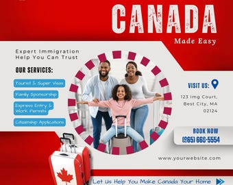 Immigration Service Template Canada CITIZENSHIP Digital Flyer ...