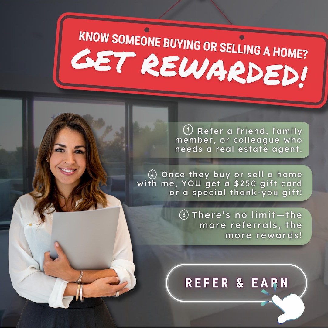 Real Estate Referral Program Flyer | Editable Canva Template | Get ...