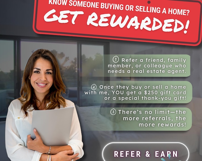 Real Estate Referral Program Flyer | Editable Canva Template | Get ...