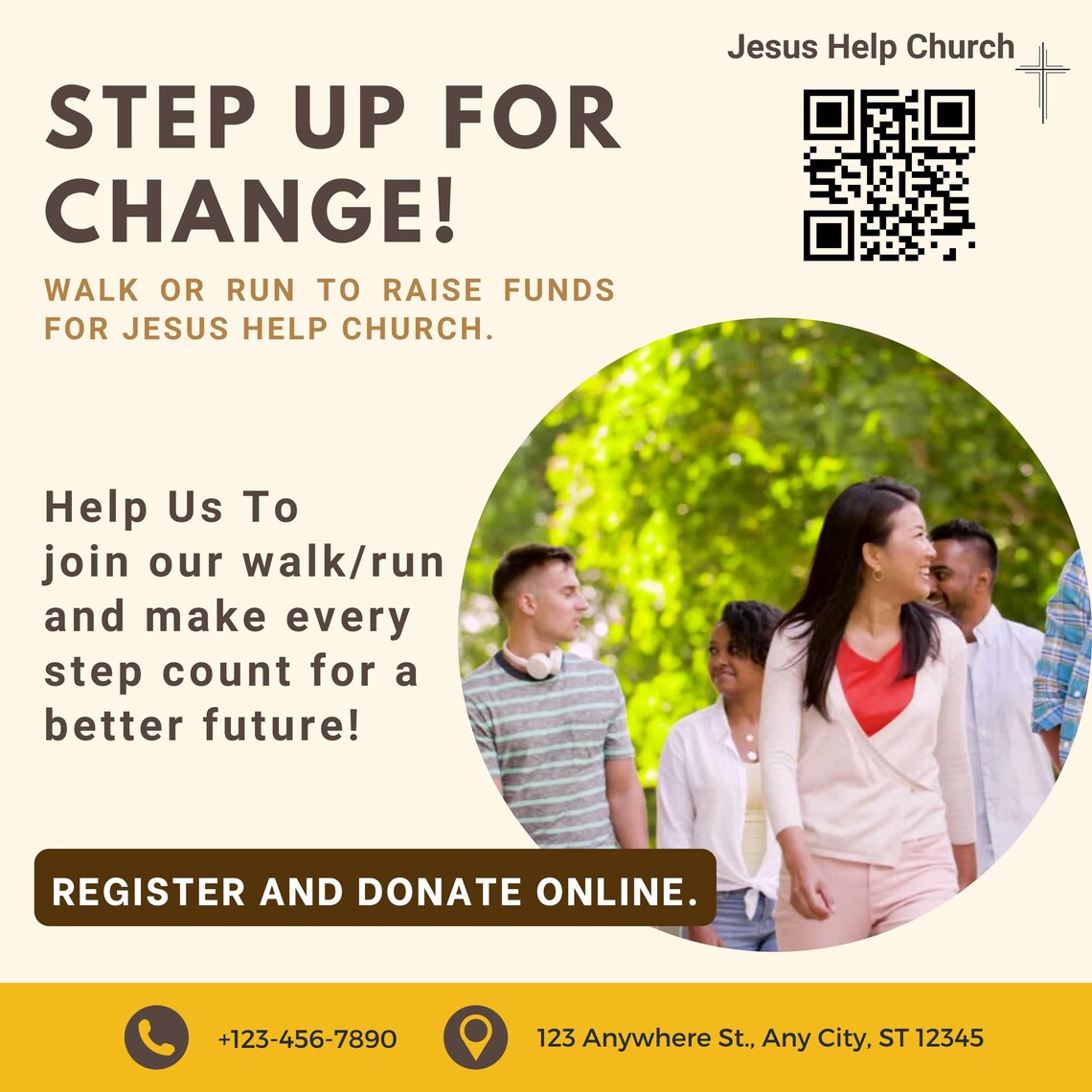 Charity Event Donation Template for Instagram: Fundraising Digital ...