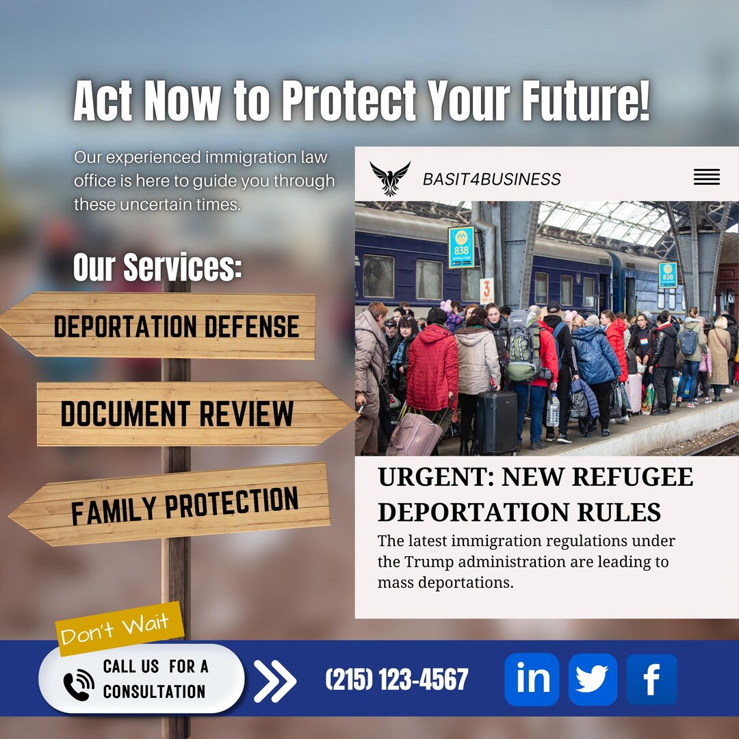 Immigration Legal Template Asylum Application Help Advertising Easy-to ...