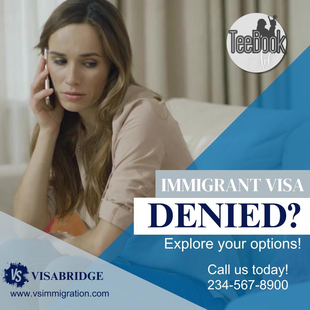 Immigration Template Immigrant Visa Denied Social Media Post Template ...